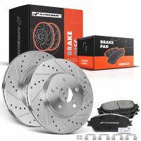China Front Drilled Rotors & Ceramic Brake Pads for Toyota Camry 05-06 Solara 04-08 for sale