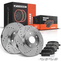 China Front Drilled Rotors & Ceramic Brake Pads for Lexus ES300 99-01 Toyota Avalon for sale