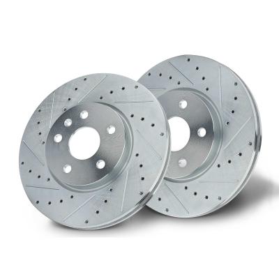 China Front Drilled Brake Rotors for Chevrolet Equinox Buick LaCrosse Saab for sale