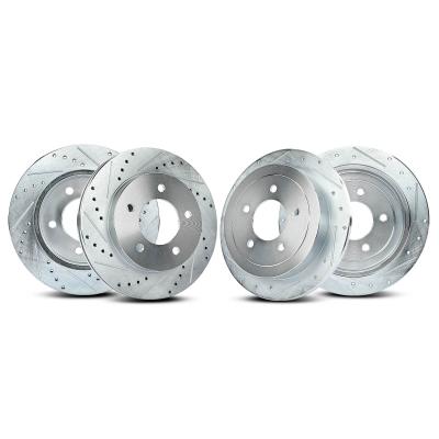 China Front & Rear Drilled Brake Rotors for Ford F-150 2000-2003 4WD 5 Lugs for sale