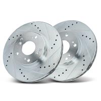 China Front Drilled Brake Rotors for Honda CR-V 2002 2003 2004 L4 2.4L for sale