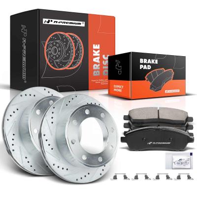 China Rear Drilled Rotors & Ceramic Brake Pads for Ford Excursion F-250 Super Duty for sale
