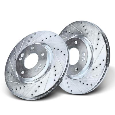 China Front Drilled Brake Rotors for Hyundai Sonata 2006-2016 Kia Forte Optima Rondo for sale