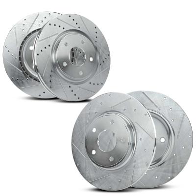 China Front & Rear Drilled Brake Rotors for Dodge Journey Chrysler Town & Country Ram for sale