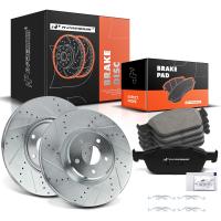 China Front Drilled Rotors & Ceramic Brake Pads for Ford Escape 13-17 Transit Connect for sale