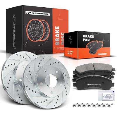 China Front Drilled Rotors & Ceramic Brake Pads for Chevrolet S10 Blazer GMC Jimmy for sale