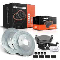 China Rear Drilled Rotors & Ceramic Brake Pads for Ford Escape Mazda Mercury 2005-2008 for sale