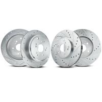 China Front & Rear Drilled Brake Rotors for Honda Pilot 2003-2008 Acura MDX 2001-2006 for sale