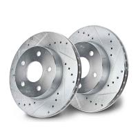 China Front Drilled Brake Rotors for Jeep Grand Cherokee 1999-2004 4.0L 4.7L for sale