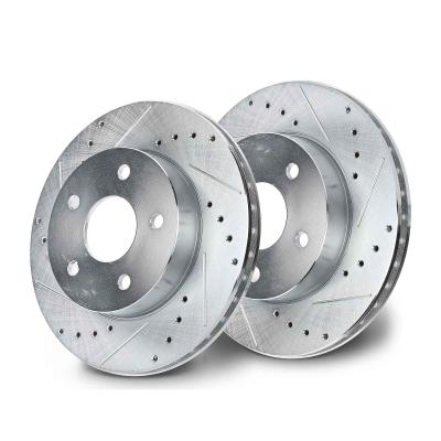 China Front Drilled Brake Rotors for Jeep Grand Cherokee 1999-2004 4.0L 4.7L for sale