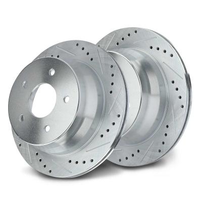 China Rear Drilled Brake Rotors for Chevrolet Blazer S10 GMC Jimmy Sonoma Isuzu Hombre for sale