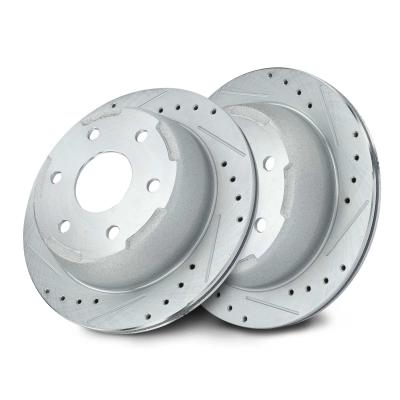 China Rear Drilled Brake Rotors for Chevrolet Silverado Suburban 1500 GMC Yukon for sale