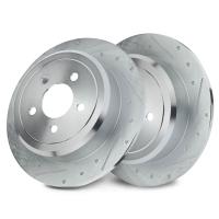 China Rear Drilled Brake Rotors for Jeep Liberty 2008-2012 Dodge Nitro 2007-2011 for sale