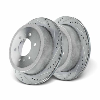 China Rear Drilled Brake Rotors for Ford F-150 04-11 Lincoln Mark LT 06-08 6 Lug for sale