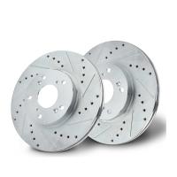 China Front Drilled Brake Rotors for Honda Accord 1998-2017 Civic Element Acura Csx for sale