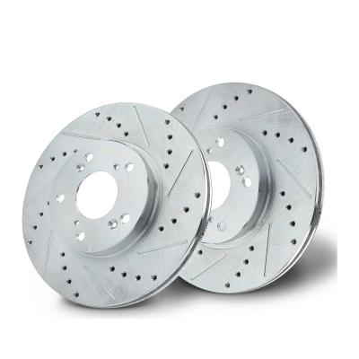 China Front Drilled Brake Rotors for Honda Accord 1998-2017 Civic Element Acura Csx for sale