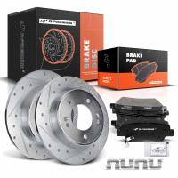 China Rear Drilled Rotors & Ceramic Brake Pads for Hyundai Elantra Kia Forte Koup Soul for sale
