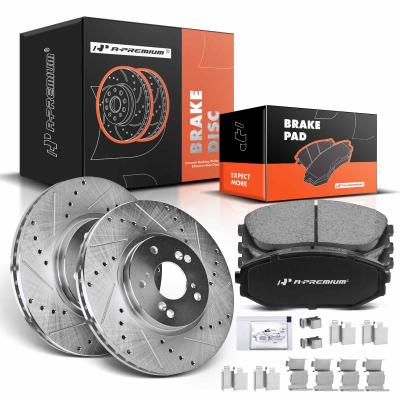 China Front Drilled Rotors & Ceramic Brake Pads for Honda Odyssey 1999-2004 Acura 3.5L for sale
