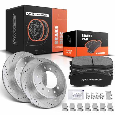 China Rear Drilled Rotors & Ceramic Brake Pads for Lexus GX470 Toyota 4Runner Sequoia for sale