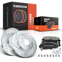 China Front Drilled Rotors & Ceramic Brake Pads for Honda Civic 96-05 Insight Acura EL for sale