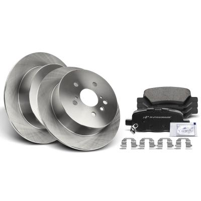 China Rear Disc Brake Rotors & Ceramic Brake Pads for Toyota Venza 2009-2016 2.7L 3.5L for sale