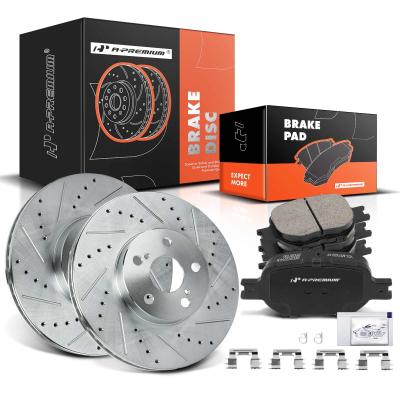 China Front Drilled Rotors & Ceramic Brake Pads for Toyota Celica 00-05 tC 05-10 for sale