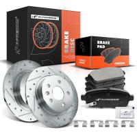 China Rear Drilled Rotors & Ceramic Brake Pads for Chevy Cruze Sonic Trax Buick 13-17 for sale