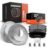 China Rear Drilled Rotors & Ceramic Brake Pads for Lexus LX570 Toyota Sequoia for sale