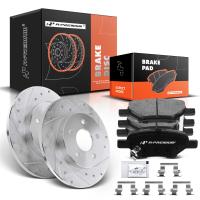 China Rear Drilled Rotors & Ceramic Brake Pads for Chevrolet Cobalt Pontiac for sale