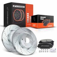 China Front Drilled Rotors & Ceramic Brake Pads for Toyota RAV4 Matrix Pontiac Vibe for sale