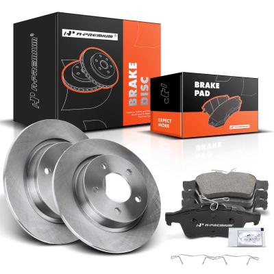 China Rear Disc Brake Rotors & Ceramic Brake Pads for Mazda 3 2005-2013 L4 2.3L 2.5L for sale
