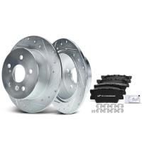 China Rear Drilled Rotors & Ceramic Brake Pads for Lexus ES350 2007-2012 Toyota Avalon for sale