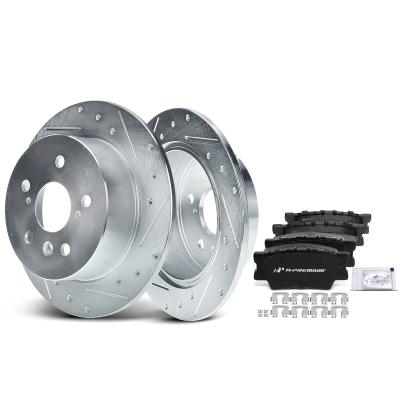 China Rear Drilled Rotors & Ceramic Brake Pads for Lexus ES350 2007-2012 Toyota Avalon for sale