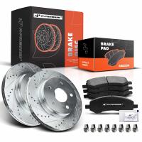 China Front Drilled Rotors & Ceramic Brake Pads for Chrysler Aspen Dodge Ram for sale