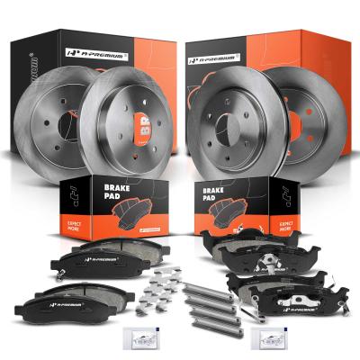 China Front & Rear Disc Brake Rotors & Ceramic Brake Pads for Nissan Armada INFINITI for sale