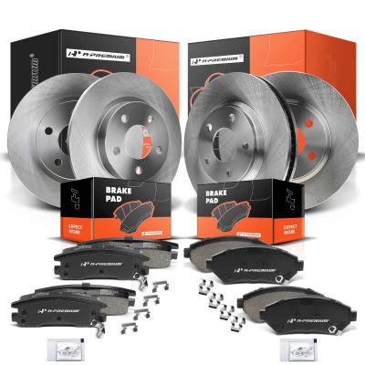 China Front & Rear Disc Brake Rotors & Ceramic Brake Pads for Cadillac DeVille Buick for sale
