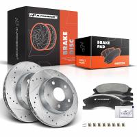 China Front Drilled Rotors & Ceramic Brake Pads for Jeep Grand Cherokee 1999-2004 for sale