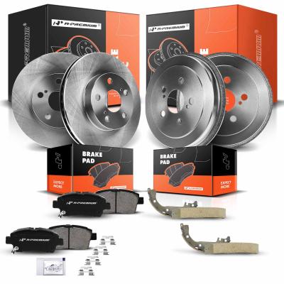 China Front Brake Rotor & Brake Pad and Rear Brake Drum & Brake Shoe for Toyota Prius for sale