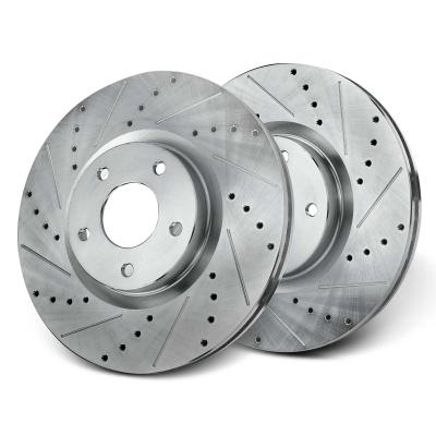 China Front Drilled Brake Rotors for Nissan Maxima 2009-2019 Murano 2009-2011 V6 3.5L for sale