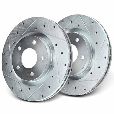 China Front Drilled Brake Rotors for Chrysler Sebring Jeep Compass Dodge Mitsubishi for sale