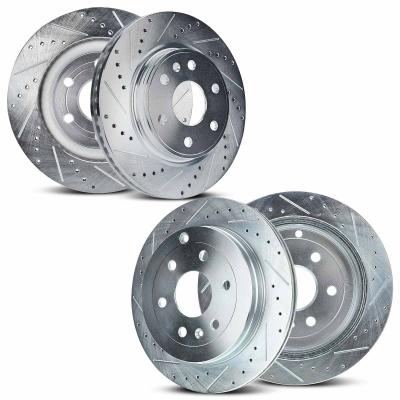 China Front & Rear Drilled Brake Rotors for Chevrolet Traverse 09-17 GMC Buick Saturn for sale