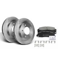 China Front Disc Brake Rotors & Ceramic Brake Pads for Ford F-150 1997-1998 4WD for sale