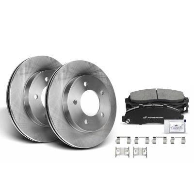 China Front Disc Brake Rotors & Ceramic Brake Pads for Ford F-150 1997-1998 4WD for sale