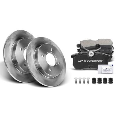 China Rear Disc Brake Rotors & Ceramic Brake Pads for Ford Focus 2001-2007 Fiesta for sale