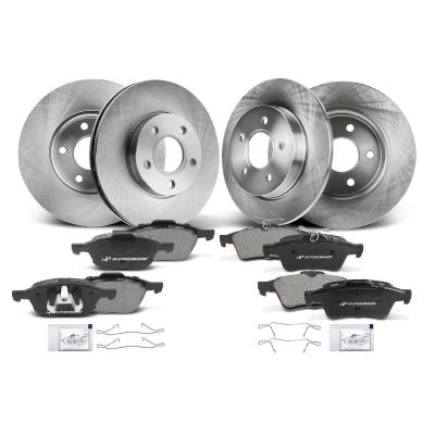 China Front & Rear Disc Brake Rotors & Ceramic Brake Pads for Ford Focus 2011-2018 for sale