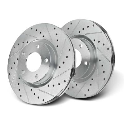 China Front Drilled Brake Rotors for Mazda 3 2004-2013 5 2006-2010 2012-2017 300mm for sale