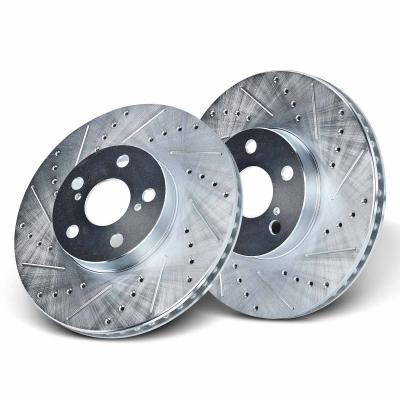 China Front Drilled Brake Rotors for Toyota Corolla Matrix 2003-2008 Pontiac Scion tC for sale