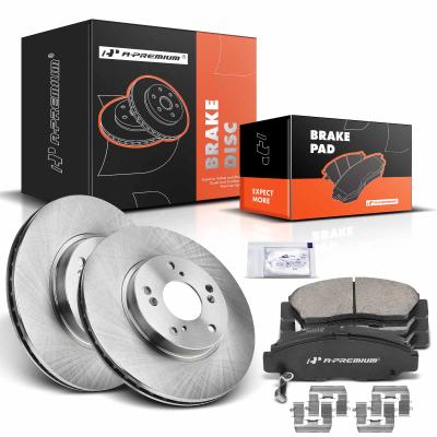 China Front Disc Brake Rotors & Ceramic Brake Pads for Honda Accord 03-07 CSX Civic for sale