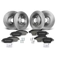 China Front & Rear Disc Brake Rotors & Ceramic Brake Pads for Jaguar X-Type 2002-2004 for sale
