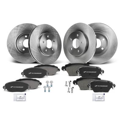 China Front & Rear Disc Brake Rotors & Ceramic Brake Pads for Jaguar X-Type 2002-2004 for sale